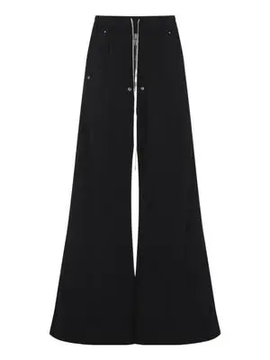 Rick Owens Rick Owens Drkshdw Wide Leg Drawstring Pants Black