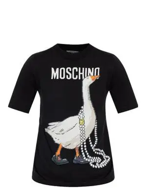 Moschino Goose Knit T-shirt - Black