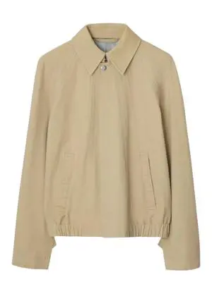 BURBERRY Burberry Cotton Jacket With Snap And Zipper Closure
