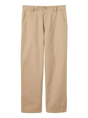 Gucci Gg Gabardine Pants - Light Beige
