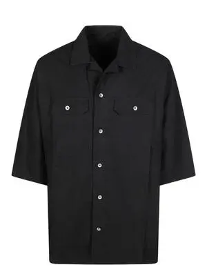 Rick Owens Magnum Tommy Short-sleeved Shirt - Black