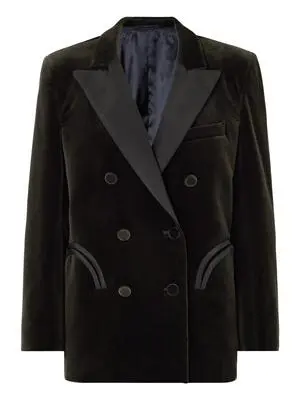 BLAZÉ MILANO Double-breasted Long Sleeve Jacket - Black