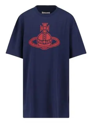 VIVIENNE WESTWOOD Oversized Crewneck T-shirt - Blue