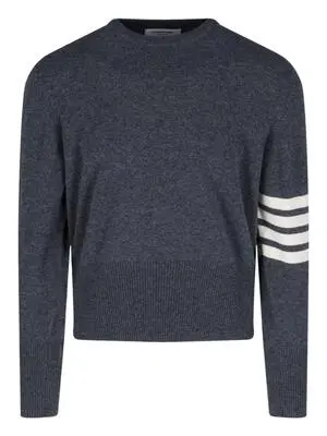 Thom Browne 4-bar Knitted Jumper - Black
