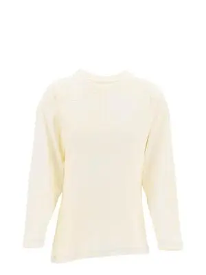 MAISON MARGIELA Long-sleeved Crewneck Sweatshirt - White