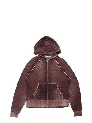 Acne Studios Zip Hoodie - Dark Burgundy