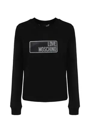 Moschino Print Sweatshirt - Black