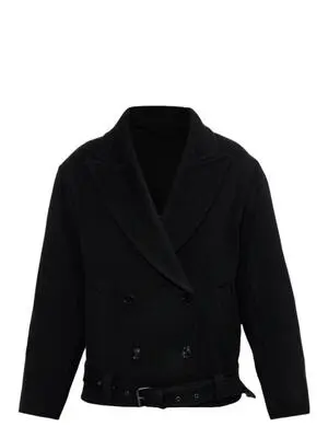 Isabel Marant Étoile Belted Double-breasted Jacket - Black