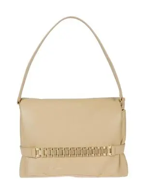 Victoria Beckham Fluffy Chain Shoulder Bag - Nude