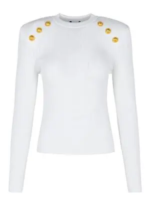 BALMAIN Balmain Button Embellished Knitted Jumper