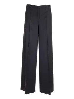 Versace Wide-leg Tailored Pants - Black