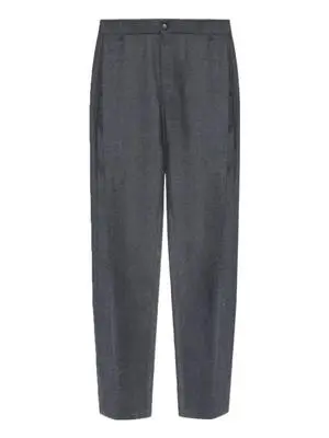 MAISON MARGIELA Asymmetrical Pleated Trousers - Black