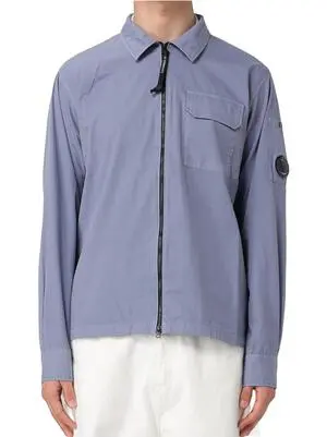 C.P. COMPANY Long Sleeve Zip Up Jacket - Blue