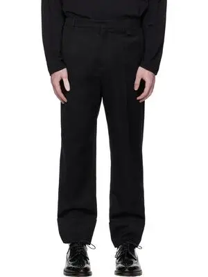Simone Rocha Belt Loops Slacks - Black