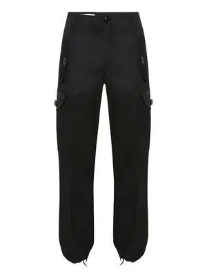 Alexander McQueen Military Wide-leg Trousers - Black
