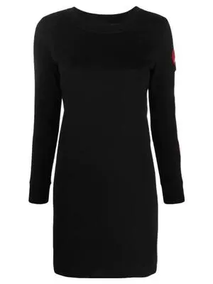 Moschino Heart Detail Sweater Dress - Black