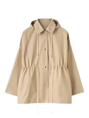 TOTEME Hooded Drawstring Parka - Nude