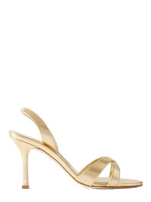Manolo Blahnik Exposed High-heeled Sandals - Nude