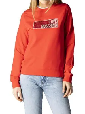 Moschino Round Neck Logo Sweater - Multicolor