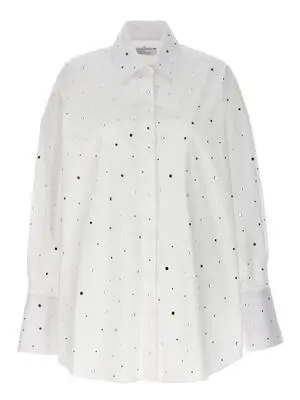 Giuseppe Di Morabito Embellished Long Sleeve Shirt - White