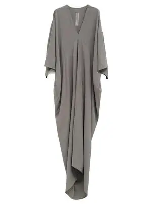 Rick Owens V-neck Maxi Dress - Grey