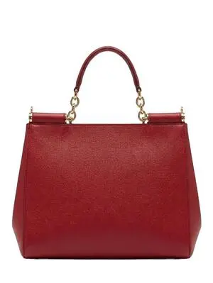Dolce & Gabbana Dolce & Gabbana Double Handle Tote Bag With Decorative Details Red