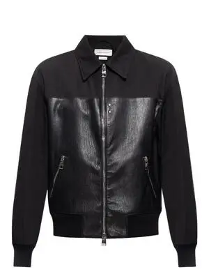 Alexander McQueen Contrasted Bomber Jacket - Black