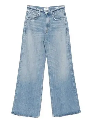 Citizens Of Humanity High Waist Wide Leg Jeans - Blue