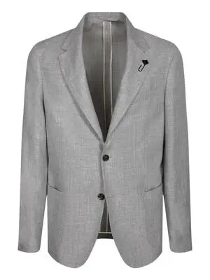 LARDINI Roma Single-breasted Blazer - Gray
