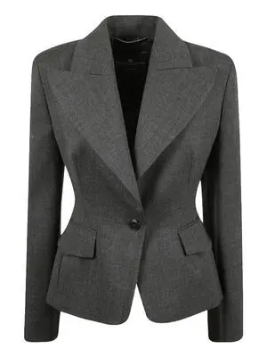 Ermanno Scervino Long-sleeved Tailored Jacket - Black