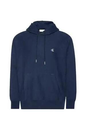 Calvin Klein Logo-detail Cotton Hoodie - Blue