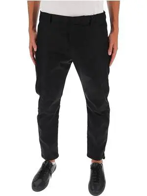 Prada Logo Plaque Tailored Trousers - Black
