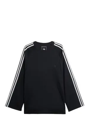 Y3 Three-stripe Long-sleeve T-shirt - Black