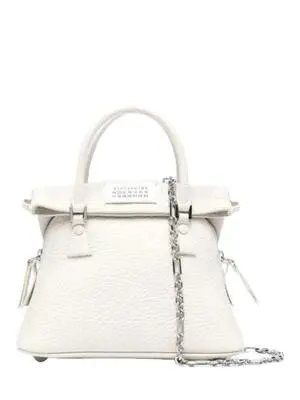 MAISON MARGIELA 5ac Micro Shoulder Bag - Light Gray