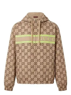 Gucci Monogrammed Zip-up Jacket - Nude