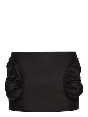 Magda Butrym Rose Hip Mini Skirt - Black