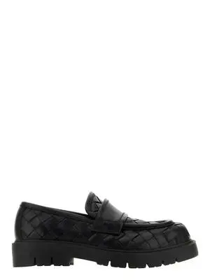 Bottega Veneta Intrecciato Moccasins - Black