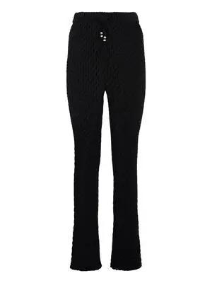 Alanui A Love Letter To India Flared Trousers - Black