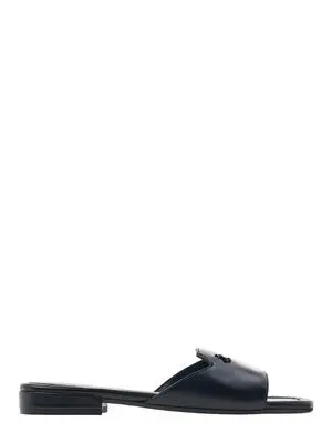 JIMMY CHOO Square-toe Flat Sandals - Black