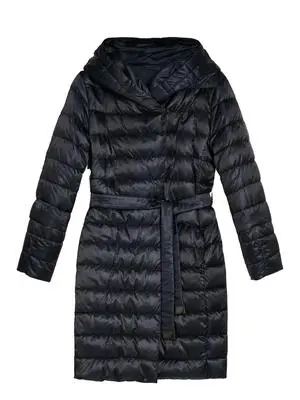Max Mara Belted Padded Coat - Black