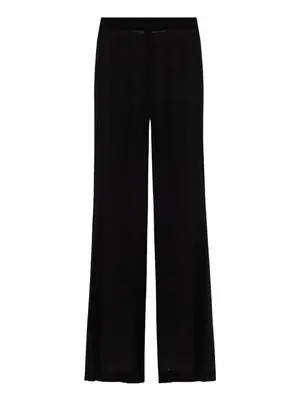 Dolce & Gabbana High-waisted Flared Trousers - Black