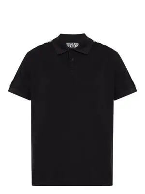 VERSACE Versace Jeans Couture Logo Tape Short Sleeved Polo Shirt