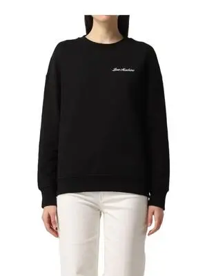 Moschino Crew Neck Long Sleeve Sweater - Black