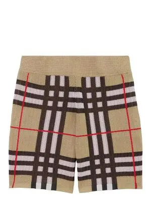 Burberry Checked Knee-length Knitted Shorts - Multicolor