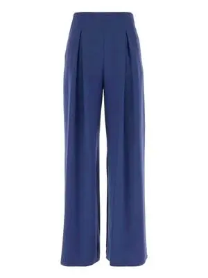 Max Mara Palude Pleated Palazzo Pants - Blue