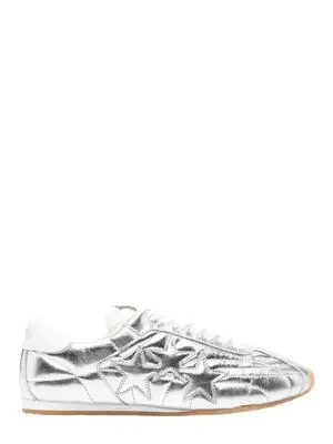 Amiri Pacific Football Slim Lace-up Sneakers - Silver