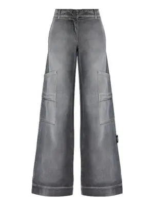 Off-White Off-White "Denim Toybox" Cargo Pants Gray