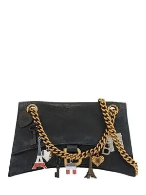 Balenciaga Small Chain Bag With Embellishments - Black