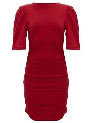 Isabel Marant Étoile Mylda" Gathered Mini Dress - Red