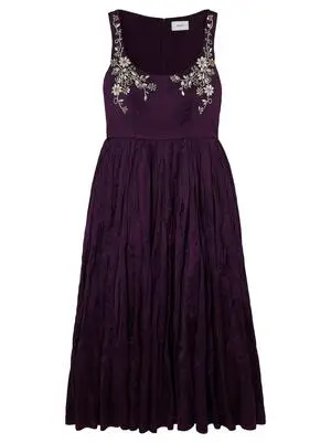 Erdem Sleeveless Embellished Midi Dress - Black